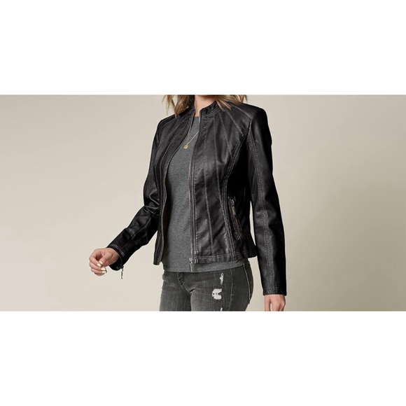 Lock & Love | Jackets & Coats | Lock And Love Womens Faux Leather Moto ...